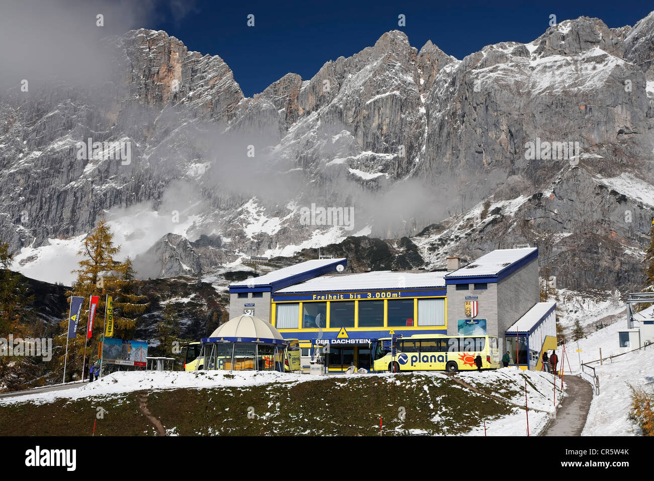 Talstation der Dachstein-Seilbahn, Dachstein, Ramsau, Steiermark ...