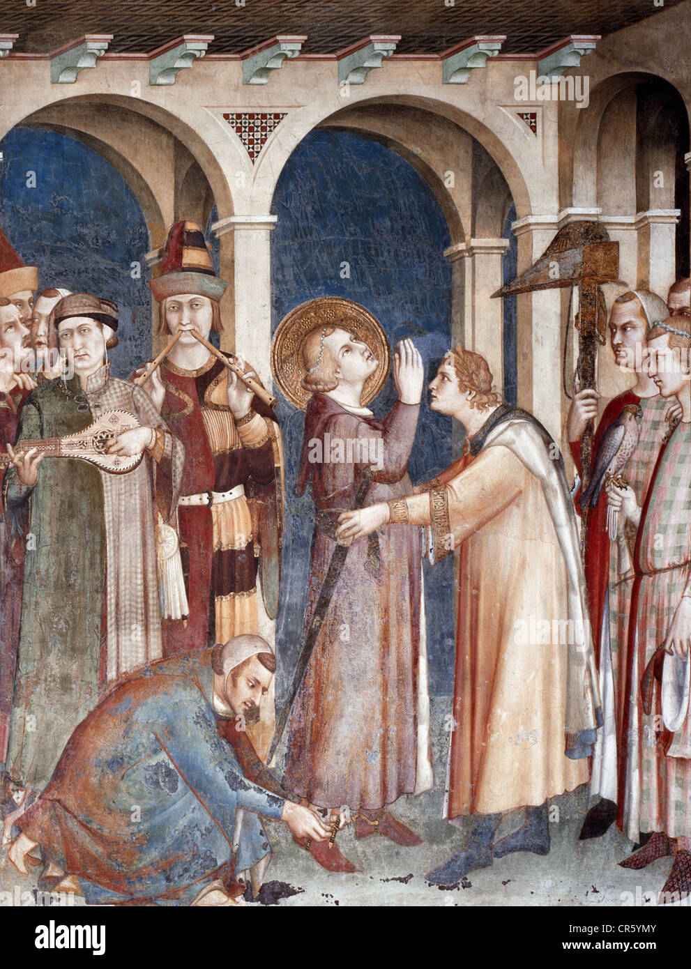 Martin von Tours, ca. 316 - 8.11.397, Heiliger, voller Länge, Empfang ...