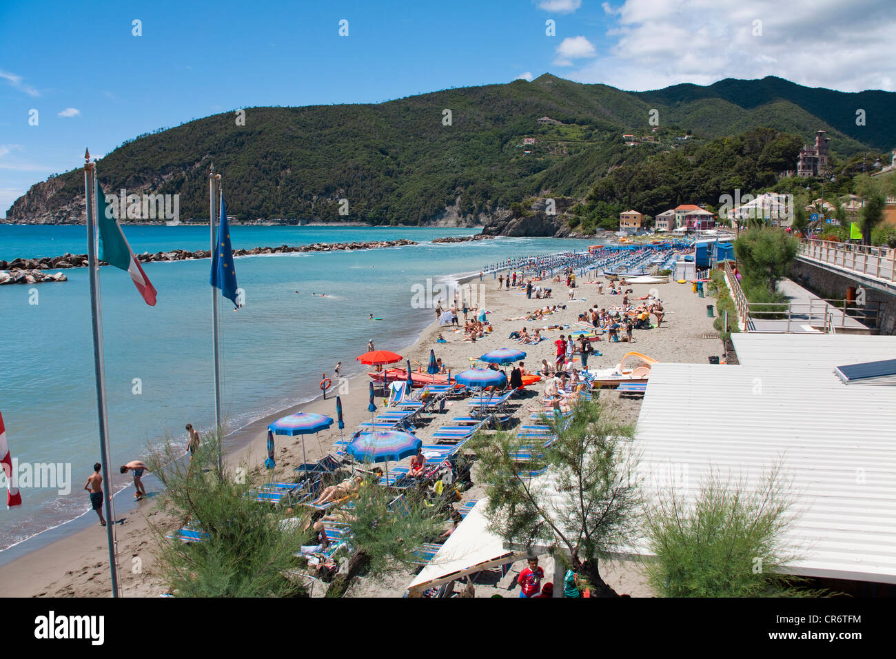 Provinz Von Genua Italienischen Riviera Ligurien Küste Küste Stockfotos ...