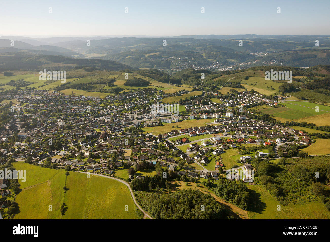 Luftaufnahme, Neuenrade, Sauerland, Nordrhein-Westfalen, Deutschland ...