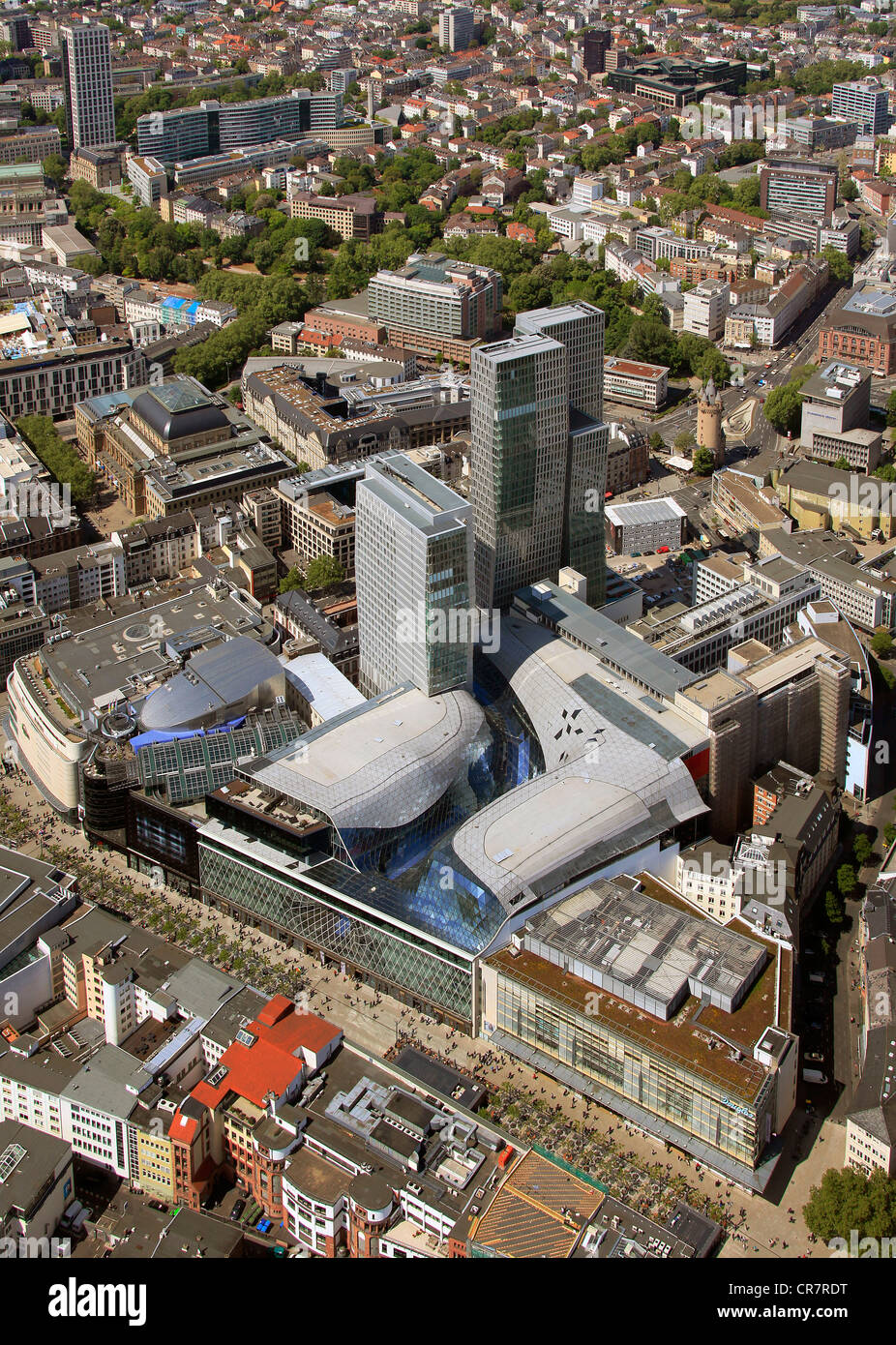 Luftaufnahme, Zeil shopping Center, Frankfurt Am Main, Hessen ...