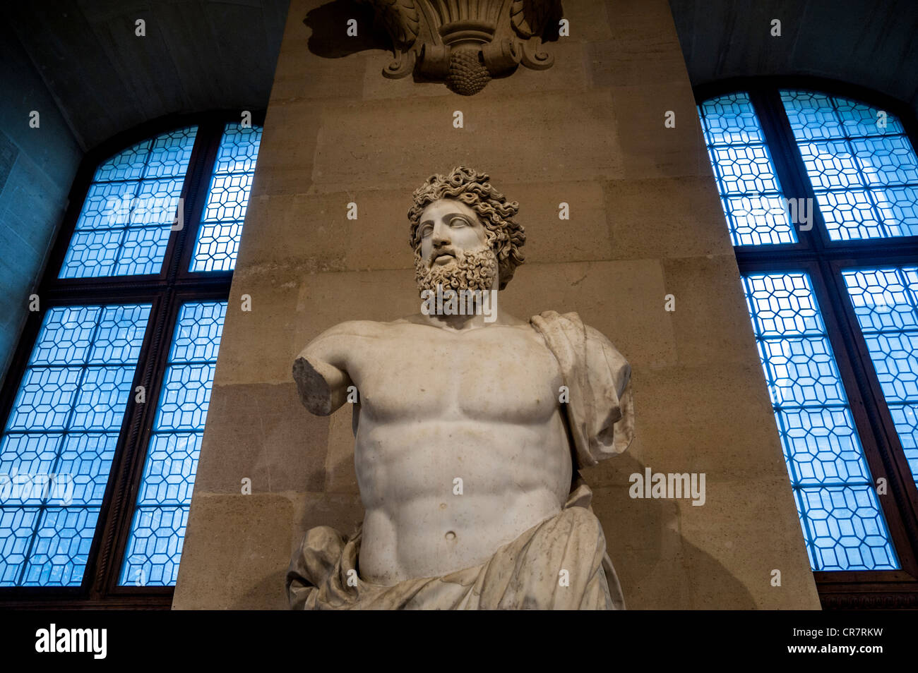 Jupiter von Versailles Skulptur des Zeus im Louvre Museum in Paris ...