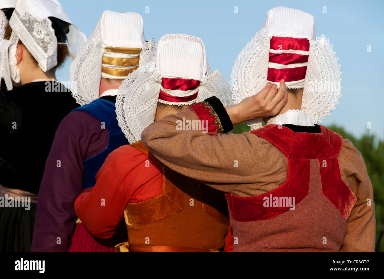 Frankreich, Finistere, Cap Sizun Kastel Koz, Volksfest, bretonischer Tanz und Musik ...