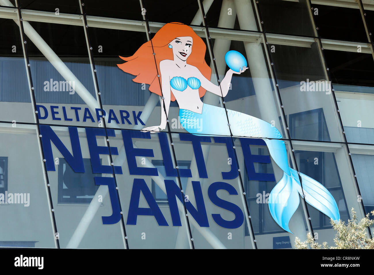 Logo mit Meerjungfrau, Deltapark Neeltje Jans, Freizeitpark an der ...