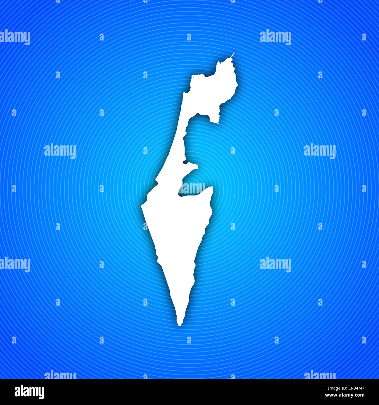 Politische Karte von Israel mit mehreren Bezirken Stockfotografie - Alamy