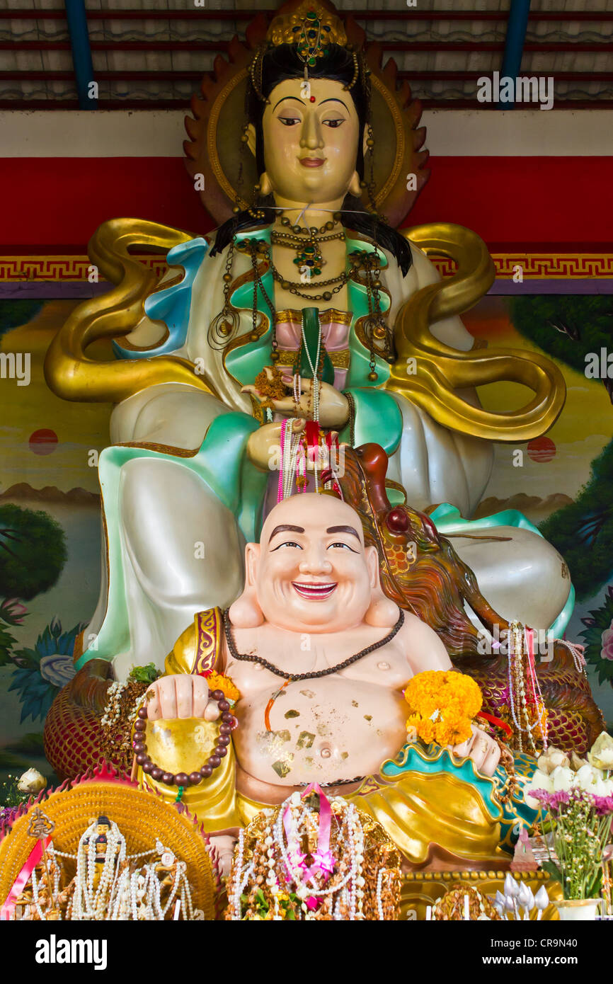 Ja Sangkat Buddhismus und Guanyin in Wat chaimongkol Stockfotografie ...
