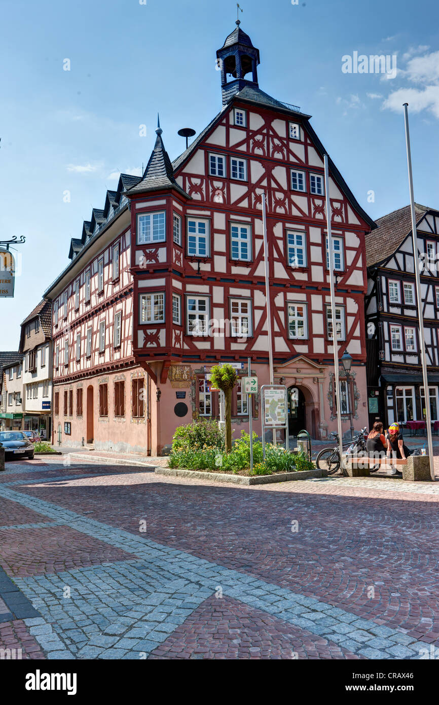 Das Rathaus von Grünberg, Hessen, Deutschland, Europa, PublicGround ...