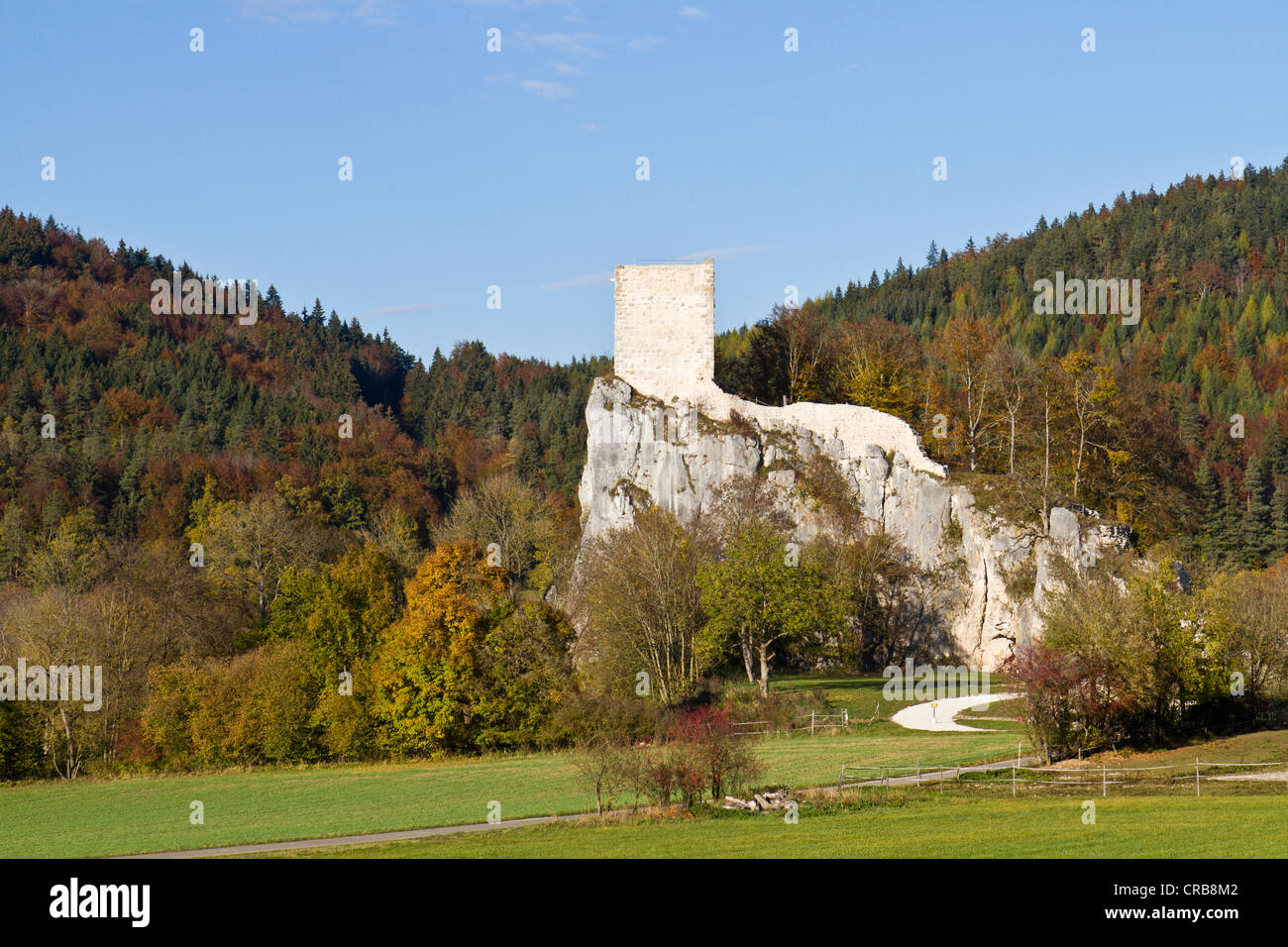 Ruine Dietfurt Burgruine, Naturpark obere Donau, obere Donautal ...