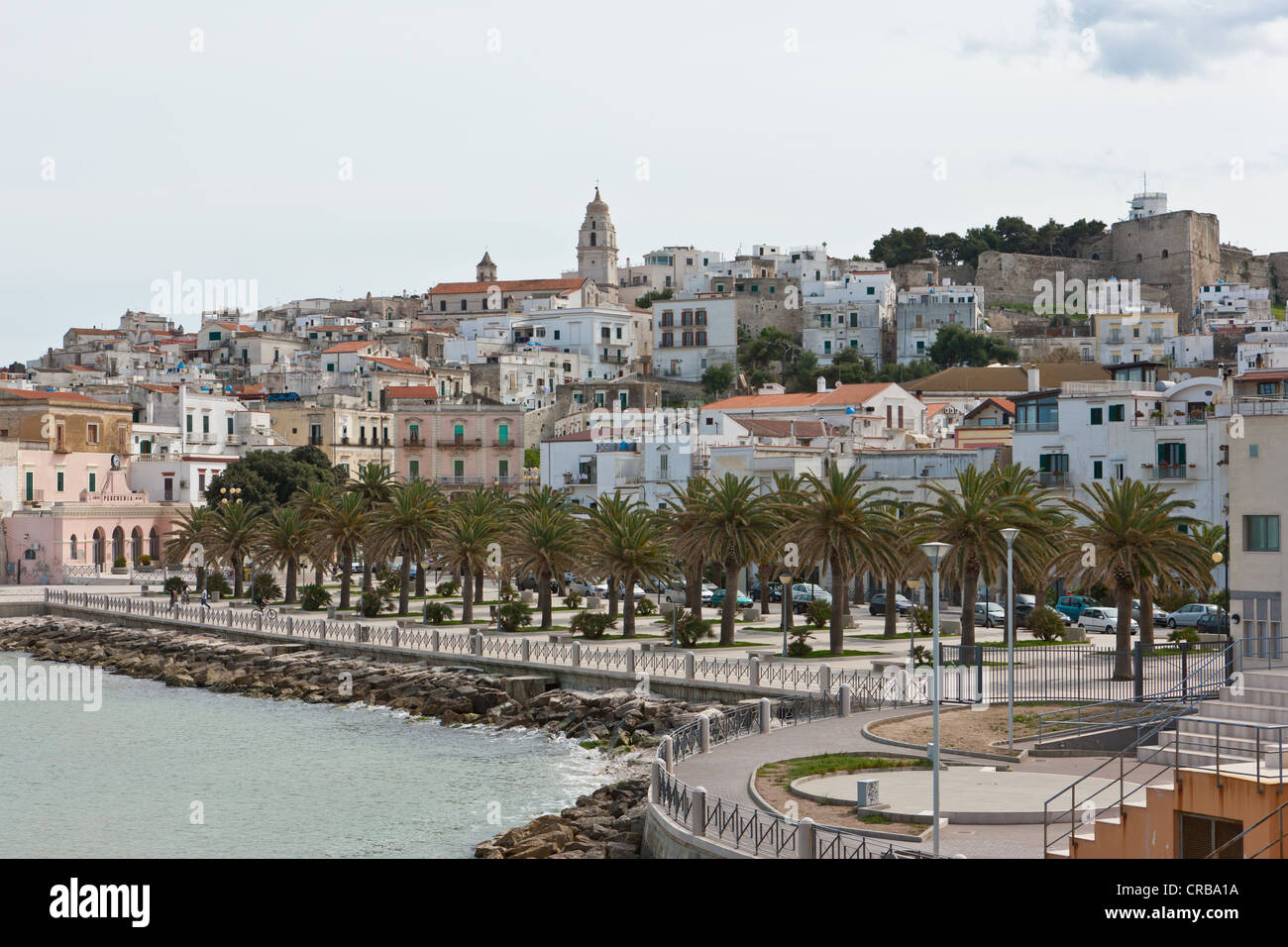 Altstadt von Vieste, Gargano, Foggia, Apulien, Apulien, Süditalien ...