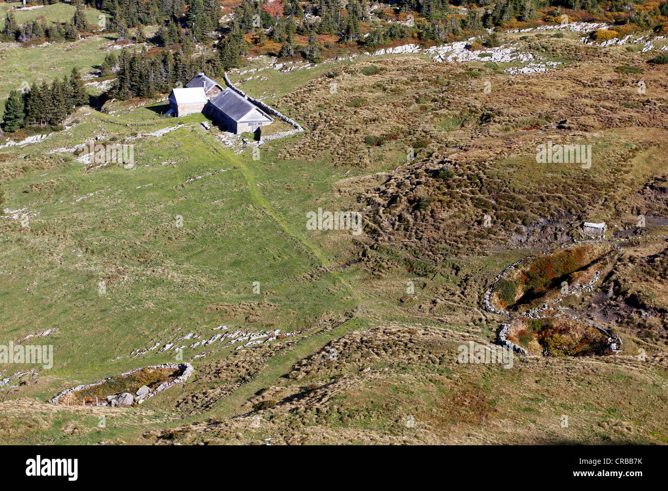 Gelösten Kalk und Dolinen, Gamser Rugg Berg geologischen Lehrpfad ...