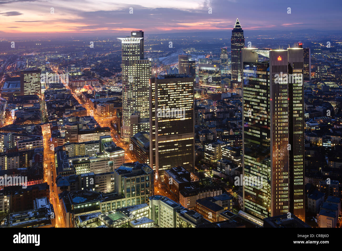 Skyline von Frankfurt am Main, Frankfurter Westend District, Trianon ...