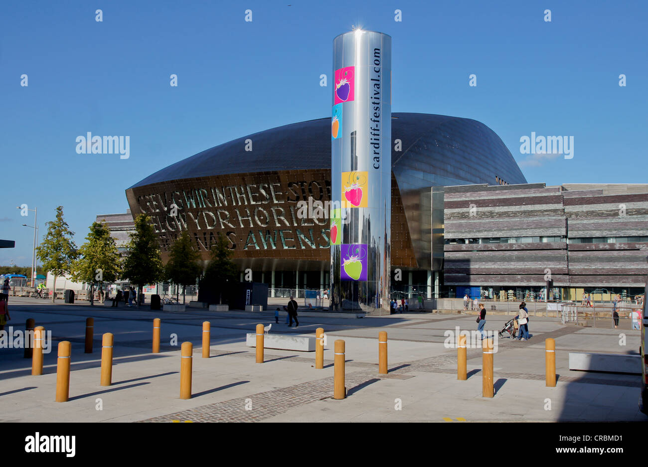 England, Wales, Cardiff, Millenium Center Stockfotografie - Alamy