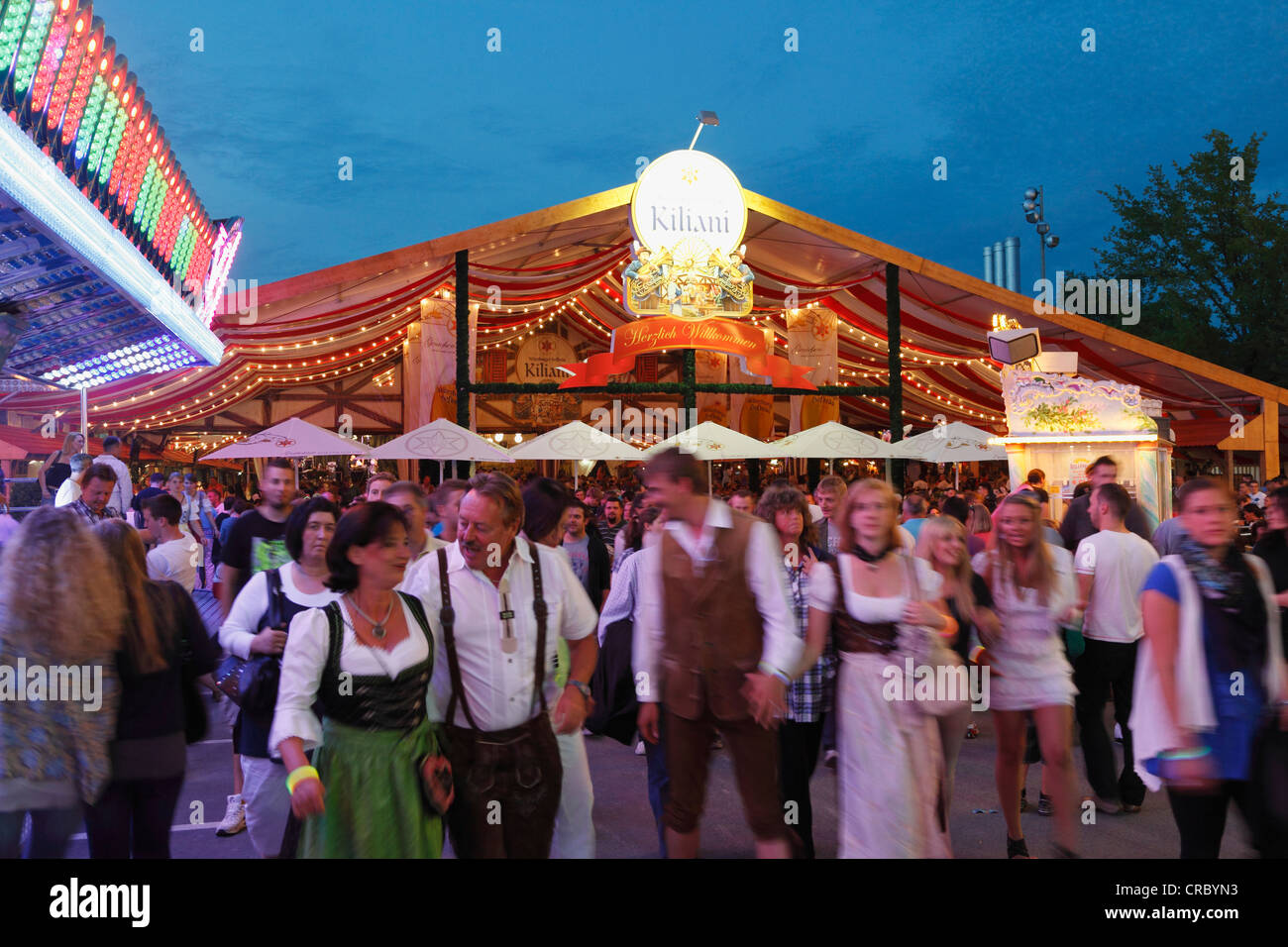 Kiliani-Volksfest Festival, Würzburg, Unterfranken, Franken, Bayern ...