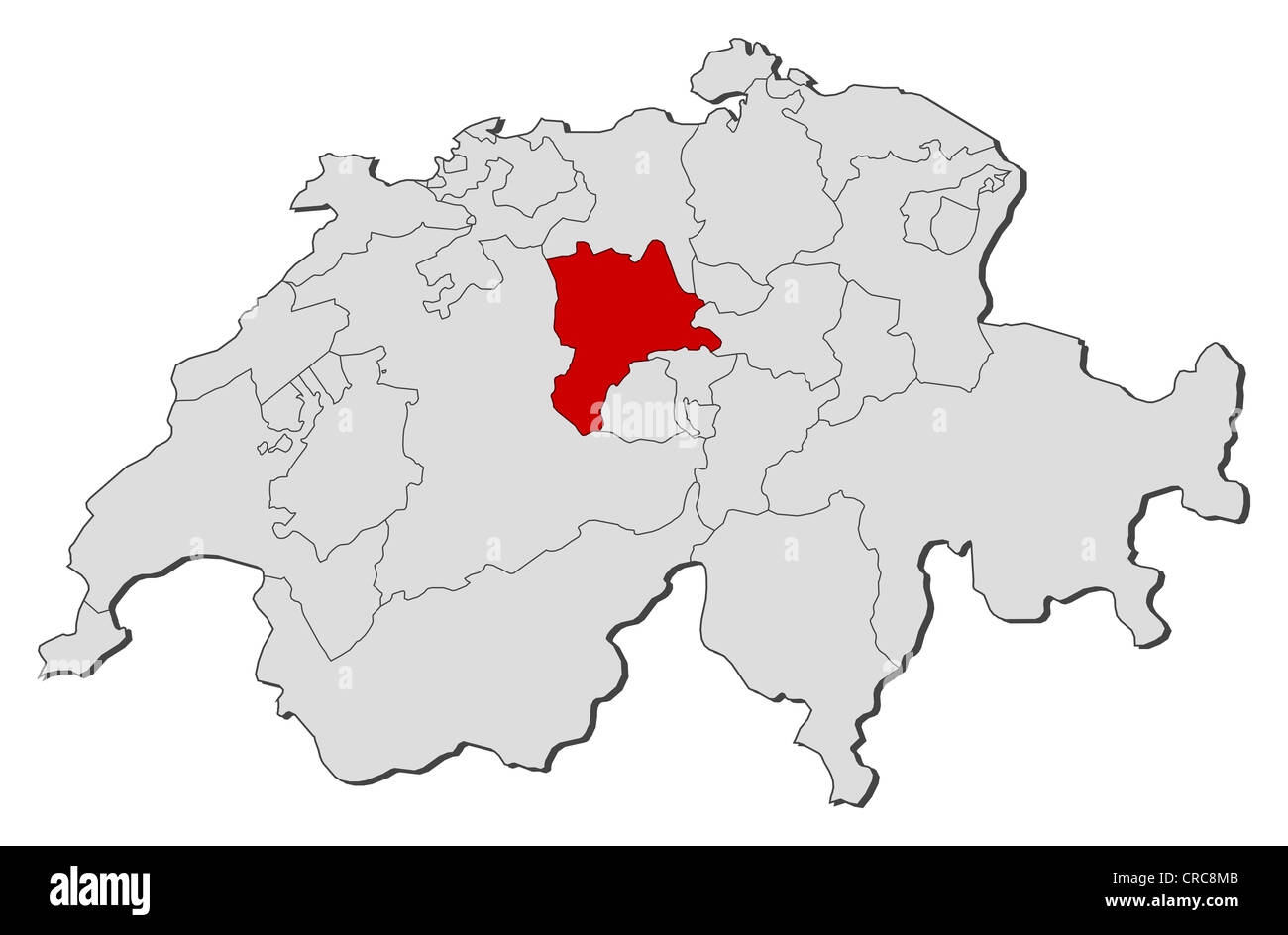 Luzern Map Stockfotos und -bilder Kaufen - Alamy