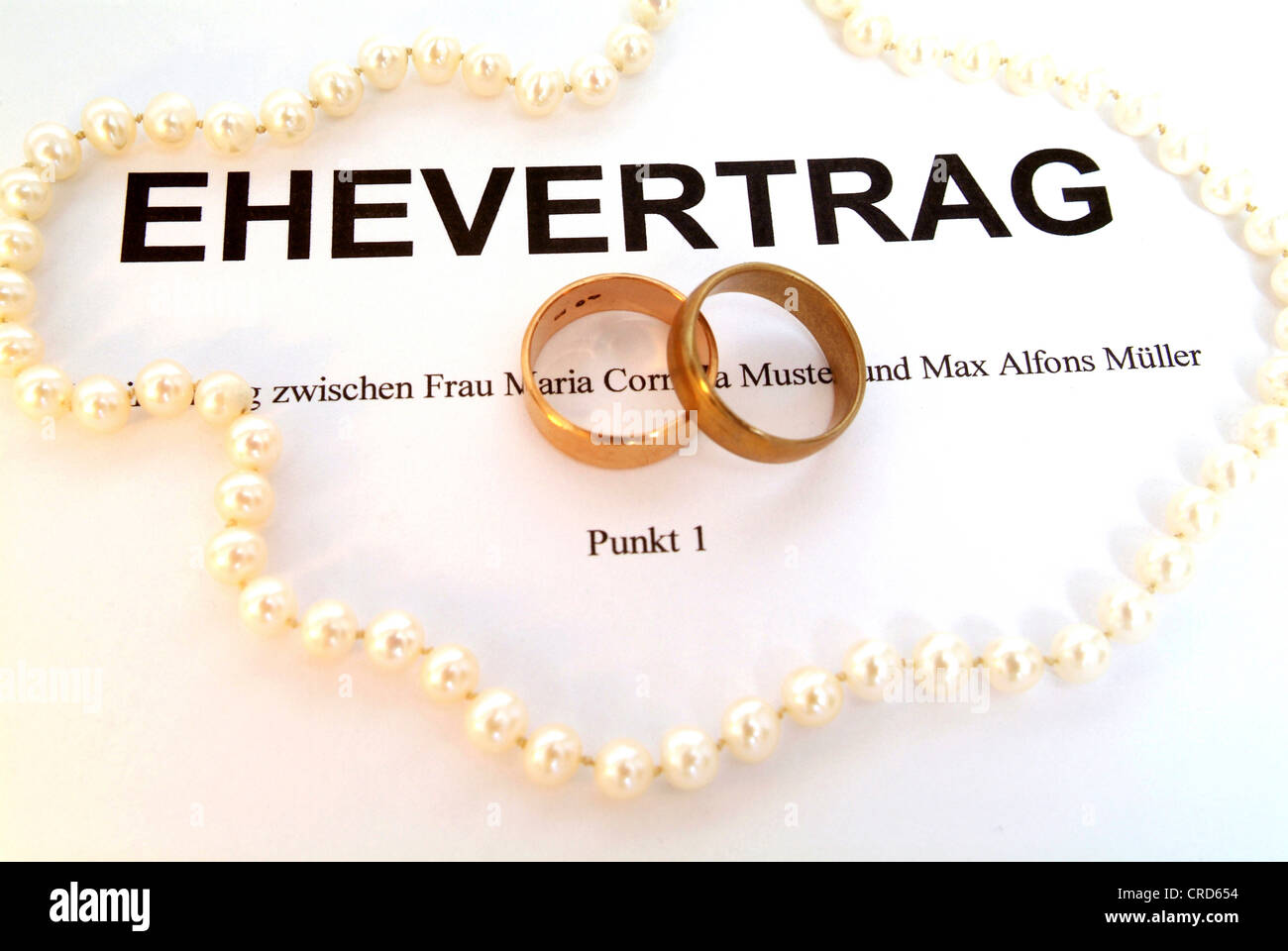 The marriage contract -Fotos und -Bildmaterial in hoher Auflösung – Alamy