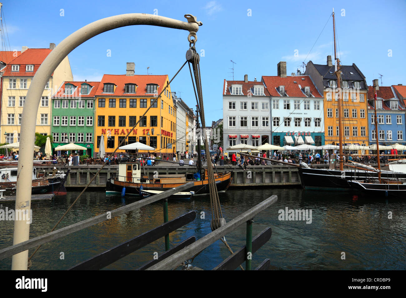 Der Nyhavn Kanal und Unterhaltung Quartale im Hafen von Kopenhagen ...