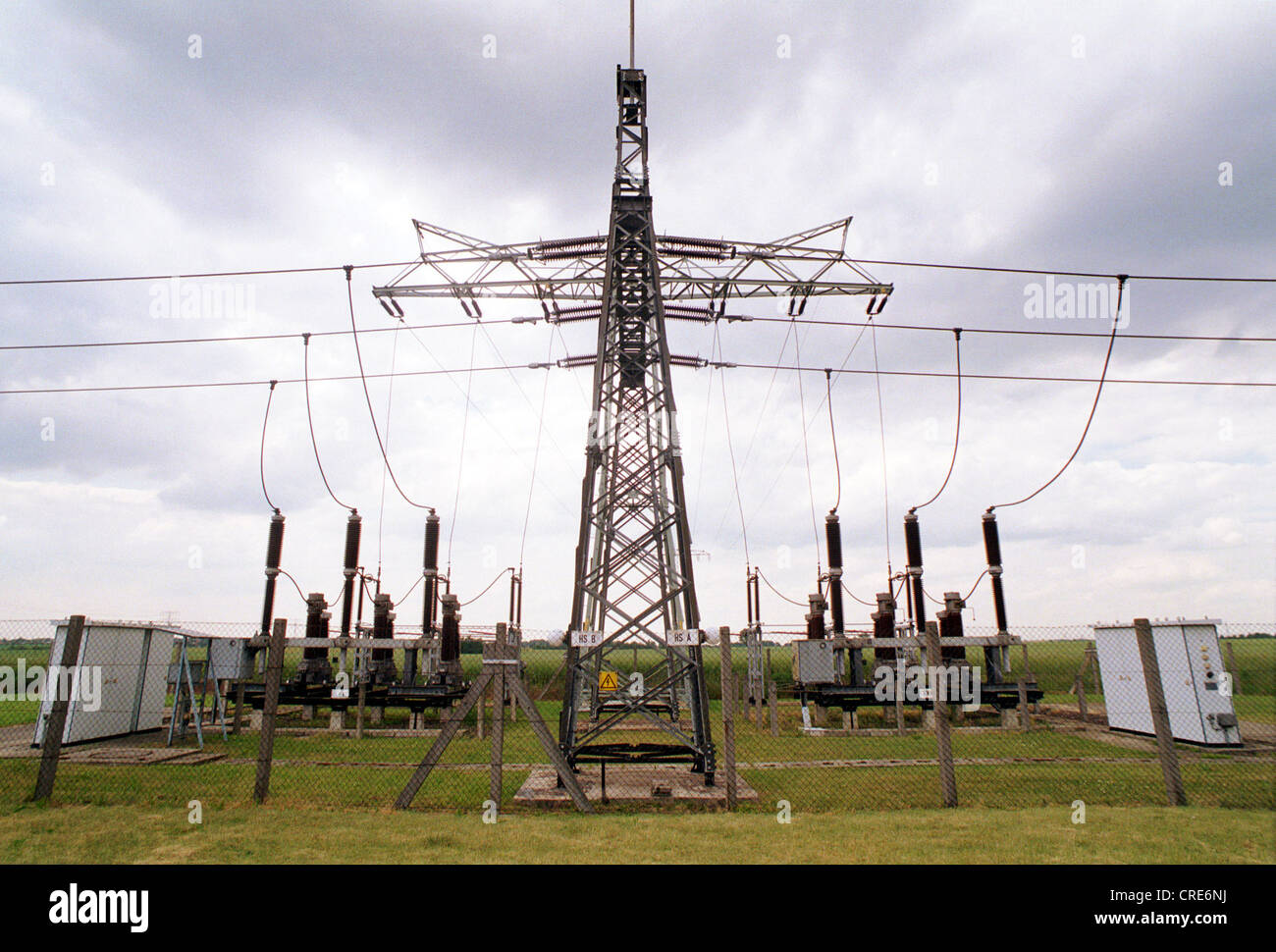 Das Gasturbinenkraftwerk Ahrensfelde VEAG in Berlin, Deutschland ...
