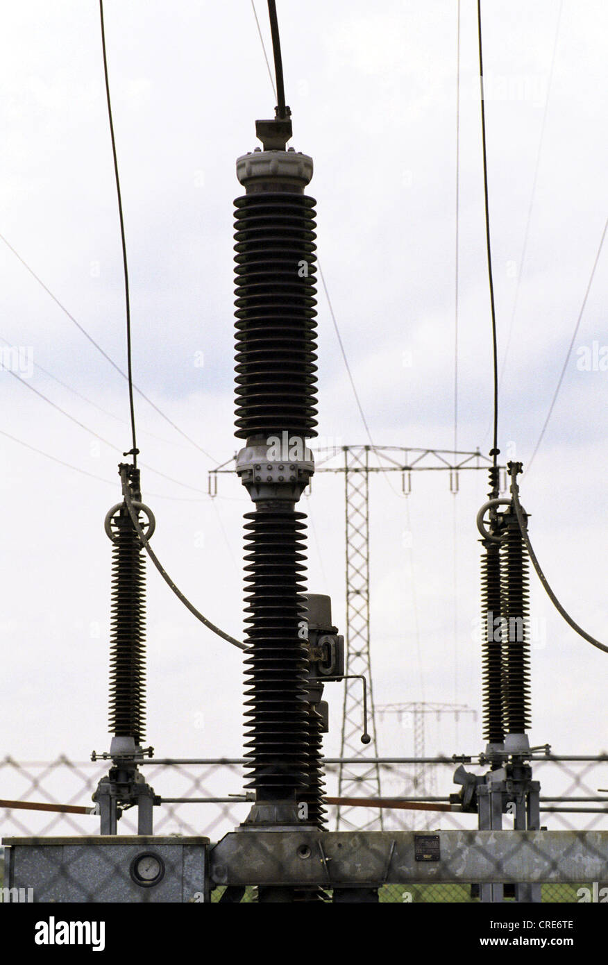 Isolatoren im Gasturbinenkraftwerk Ahrensfelde VEAG (United Energy AG ...