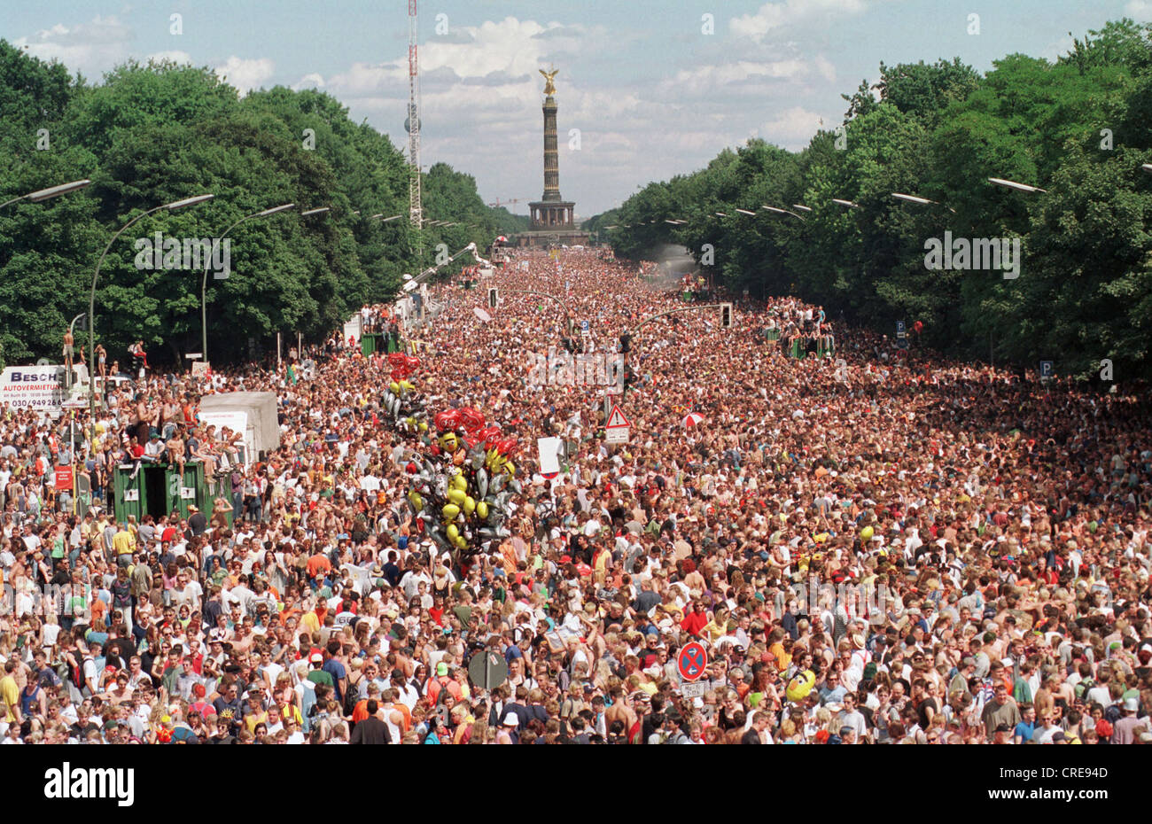 Lassen Sie die Sonne in Ihr Herz, Love Parade, Berlin, Deutschland ...