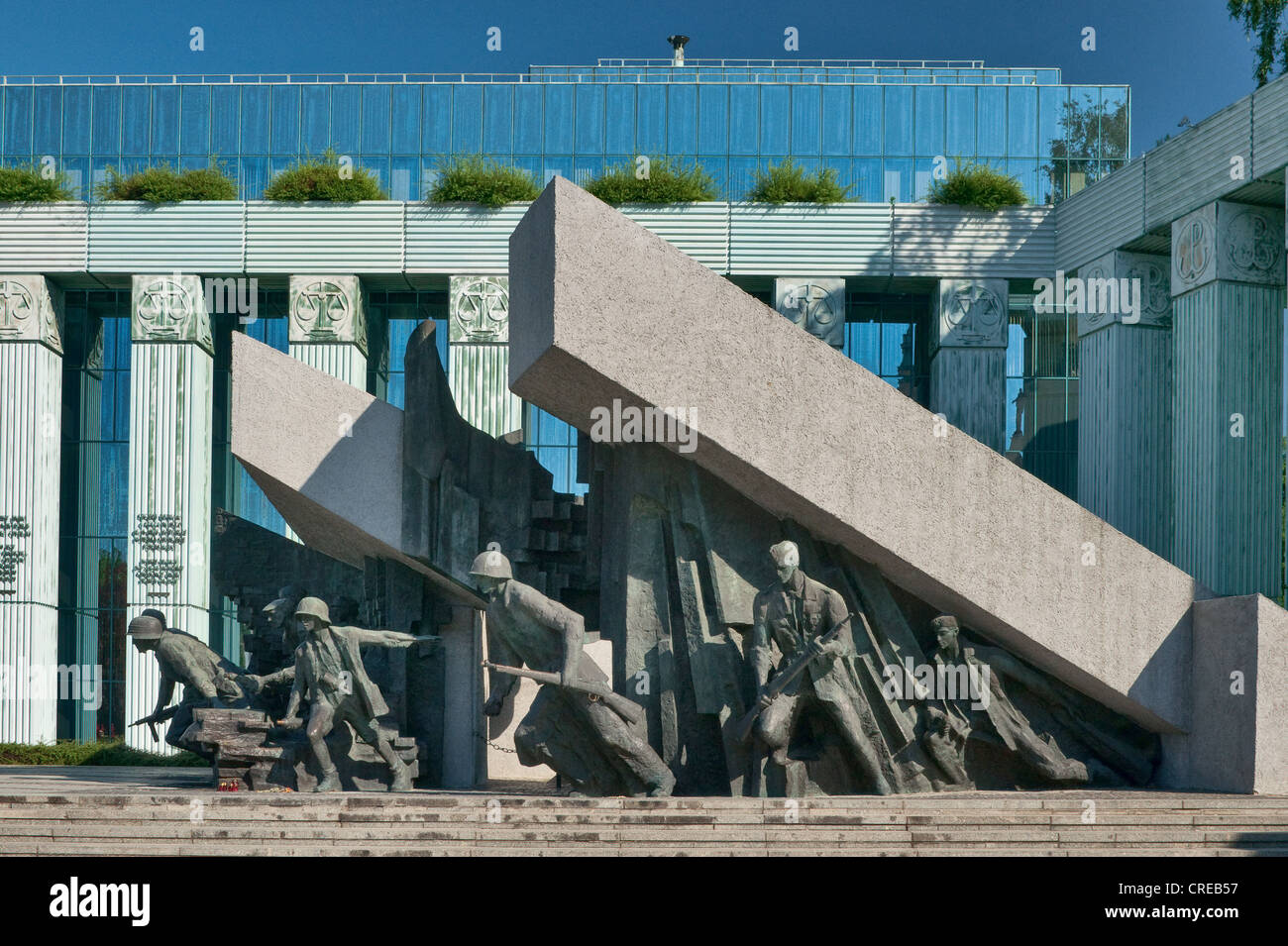 1944 Warschauer Aufstand-Denkmal in Warschau, Polen Stockfotografie - Alamy