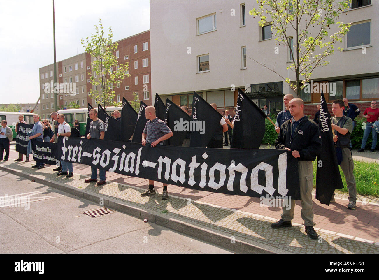 Berlin, Deutschland, NPD-demonstration Stockfotografie - Alamy