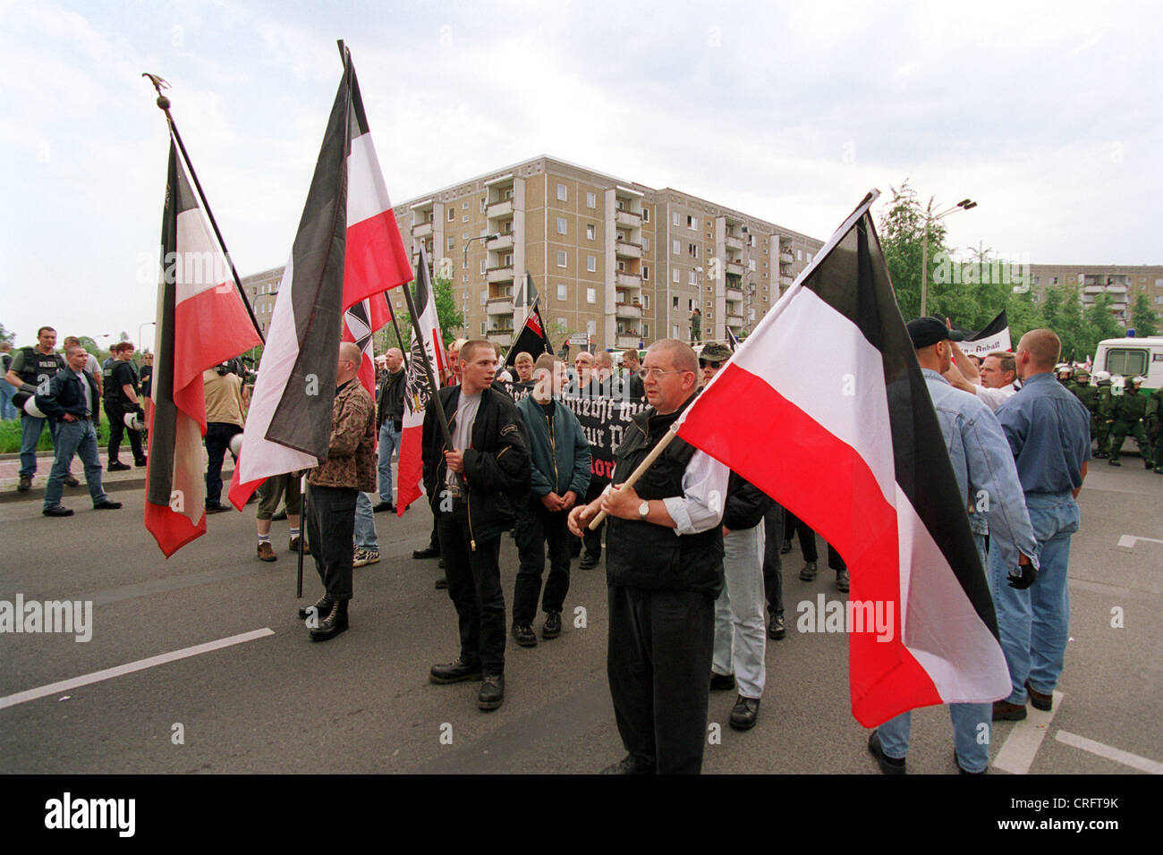 Berlin, Deutschland, NPD-demonstration Stockfotografie - Alamy