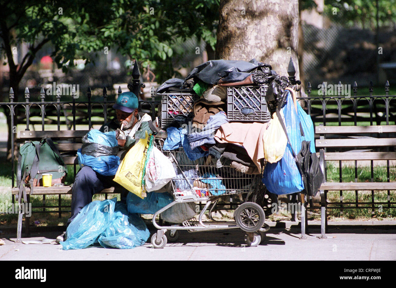 New York, USA, Armut in Manhattan Stockfotografie - Alamy
