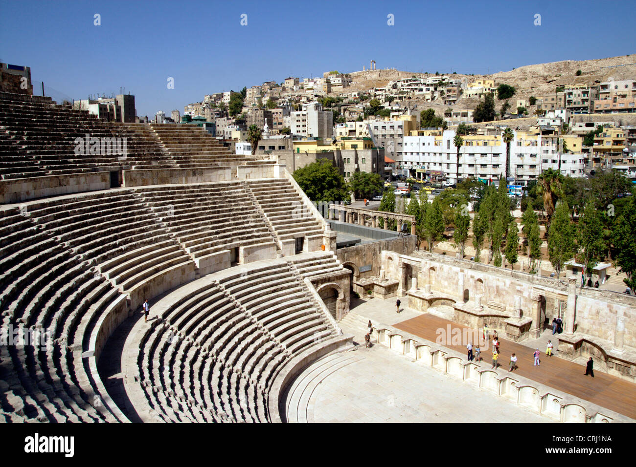 Römisches Amphitheater, Jordanien, Amman Stockfotografie - Alamy