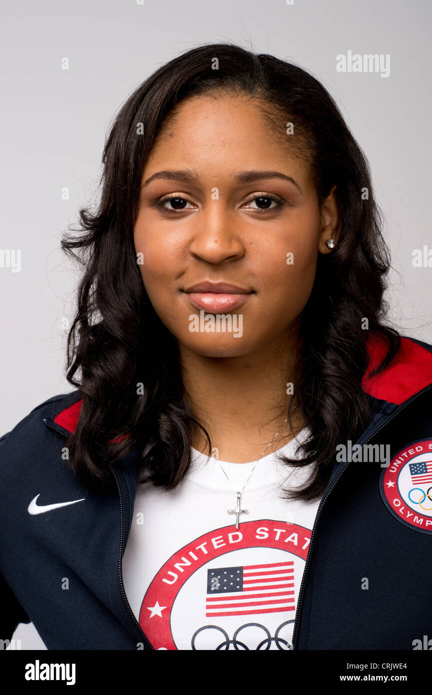 Basketball-Spieler Maya Moore stellt bei dem Team USA Media Summit in ...