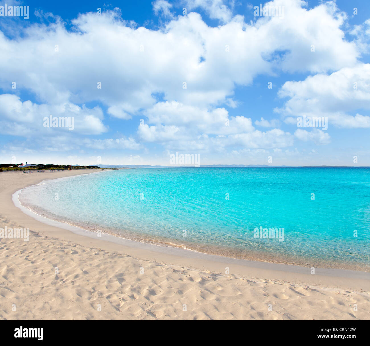 Strand Llevant Formentera Playa Tanga genannt Stockfotografie - Alamy