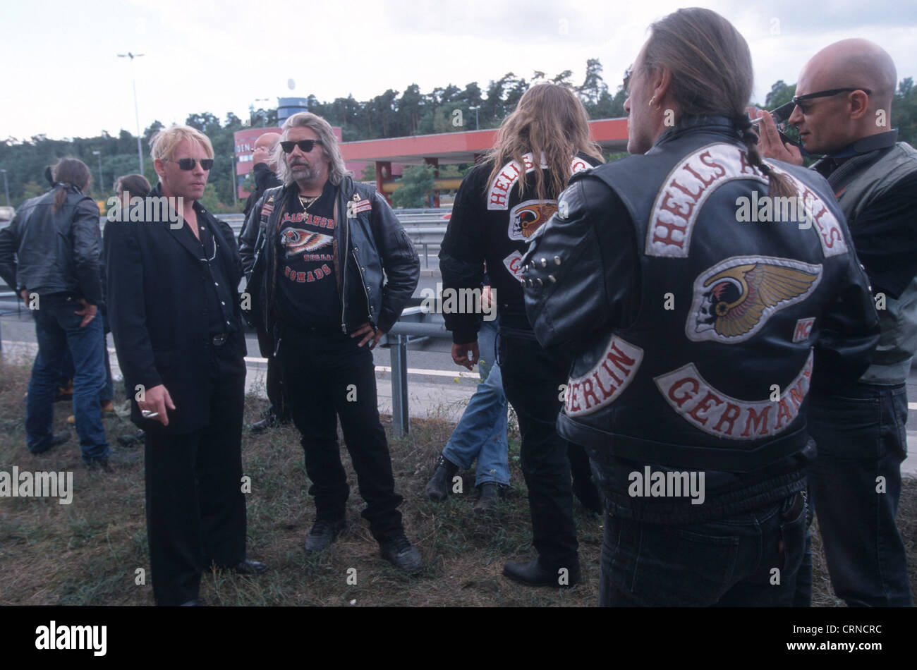Hells Angels in Berlin Stockfotografie - Alamy