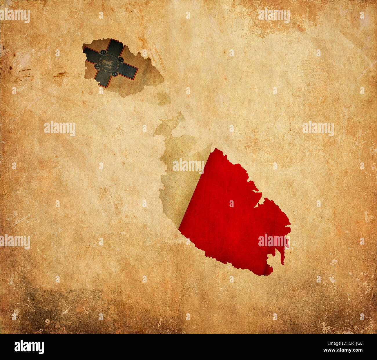 Mapa de malta vintage -Fotos und -Bildmaterial in hoher Auflösung – Alamy