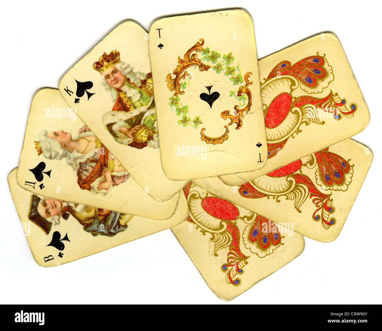 Old playing cards -Fotos und -Bildmaterial in hoher Auflösung – Alamy