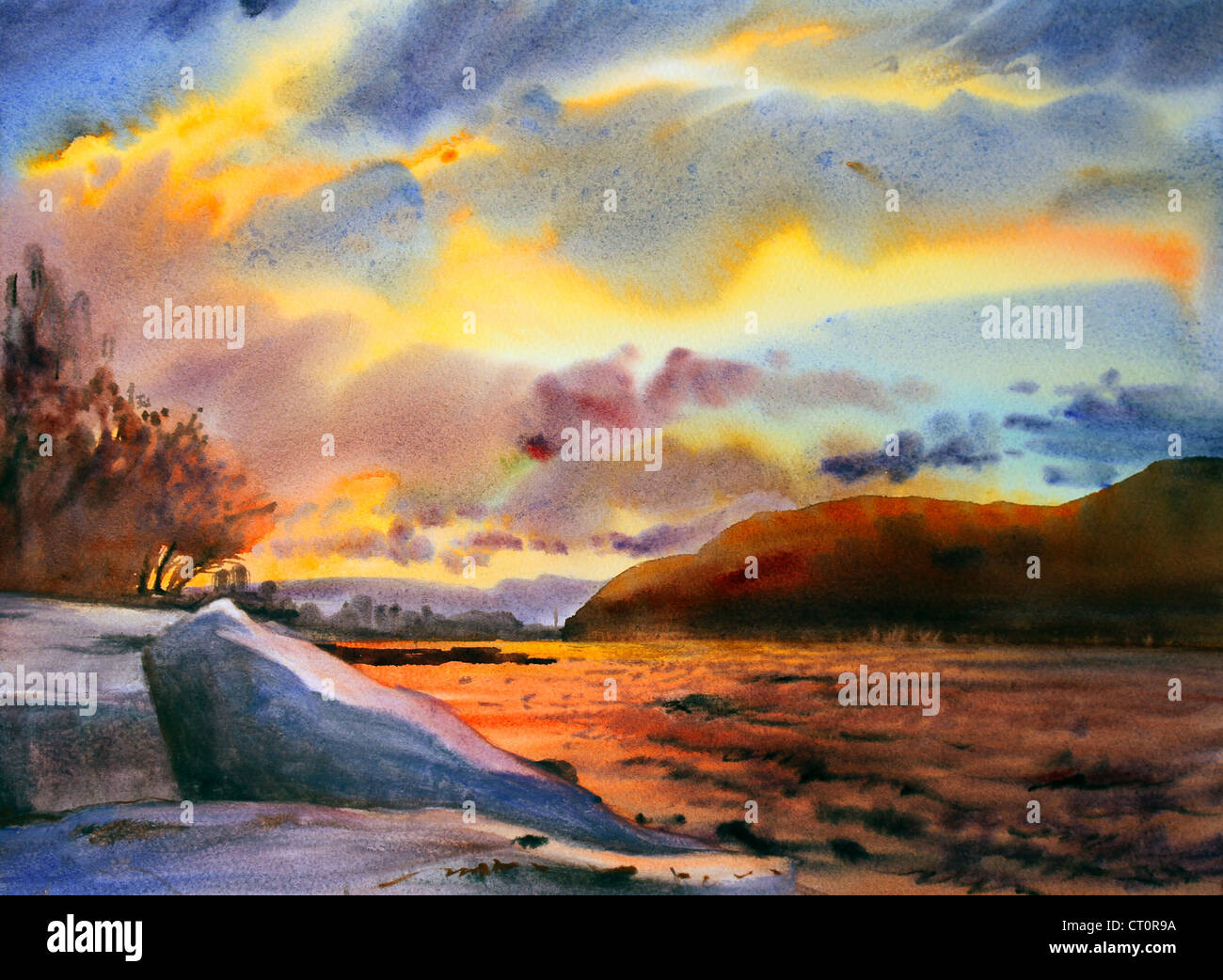 Gemaltes aquarell im freien -Fotos und -Bildmaterial in hoher Auflösung ...