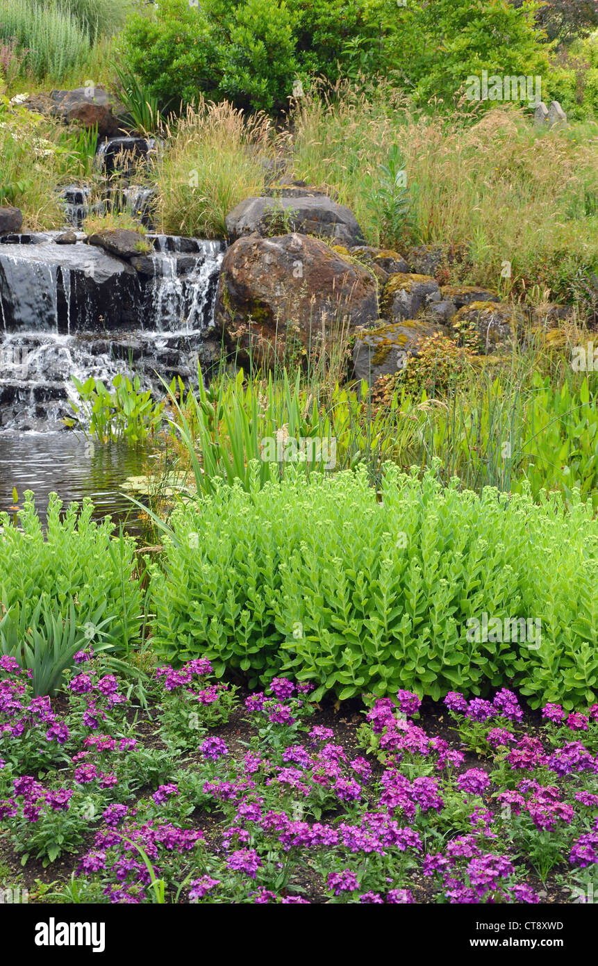 Gartenteich mit wasserfall -Fotos und -Bildmaterial in hoher Auflösung ...
