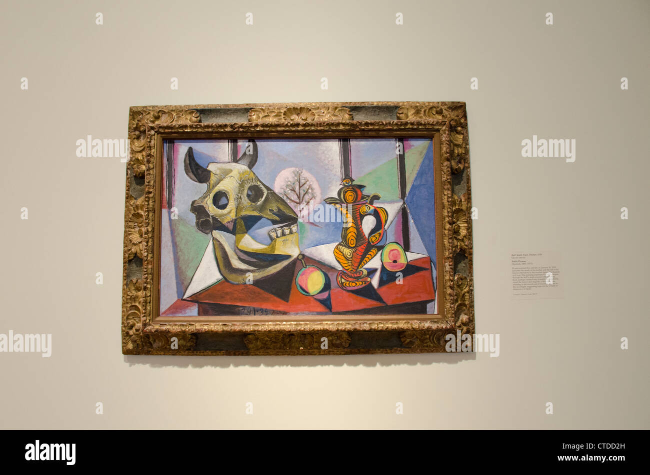 Ohio, Cleveland. Das Cleveland Museum of Art. Gemälde von Pablo Picasso ... Ohio, Cleveland. Das Cleveland Museum of Art. Gemälde von Pablo Picasso ...