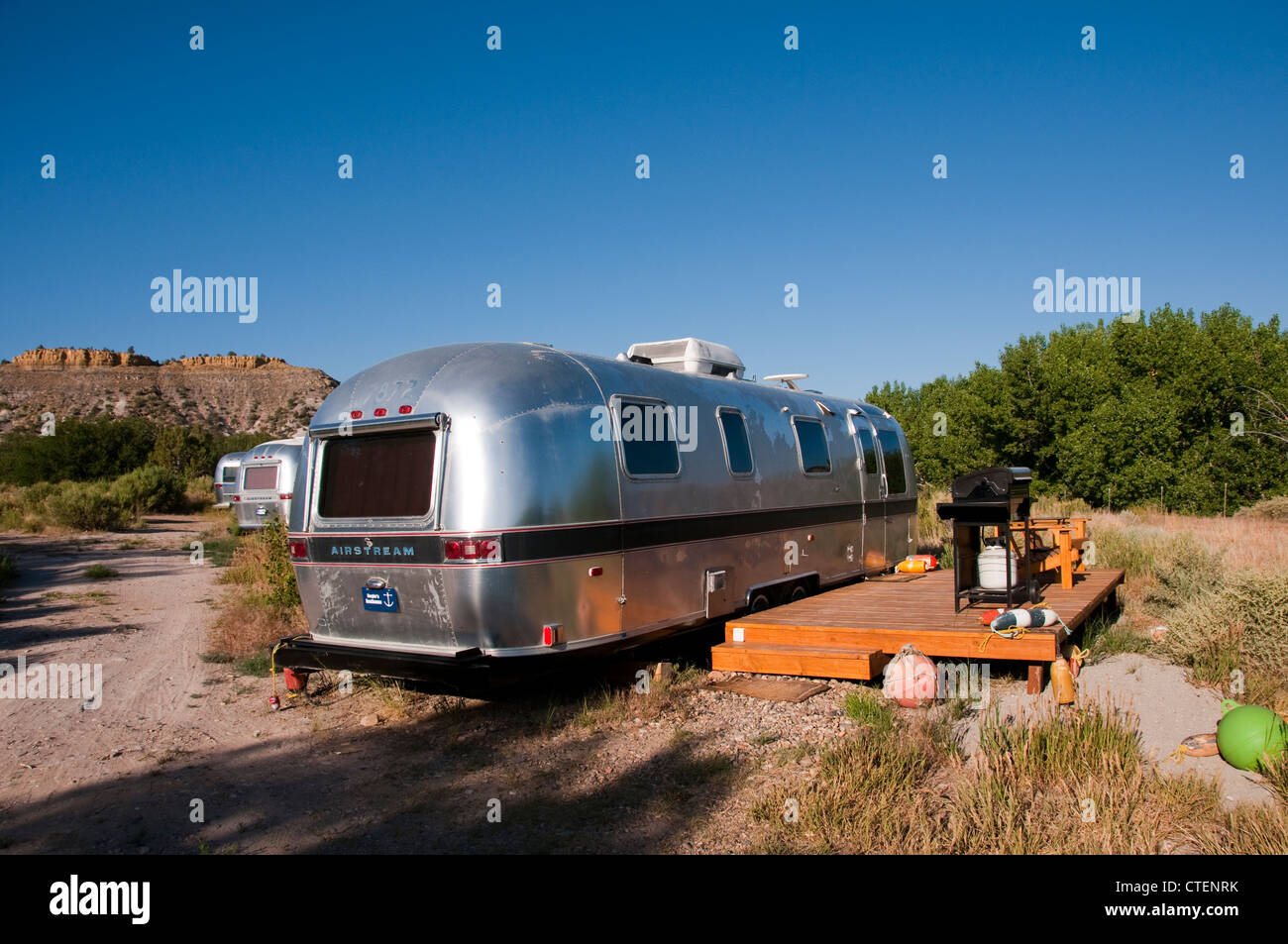 USA, Utah, klassische Airstream Wohnwagen als Unterkunft bei dem ...