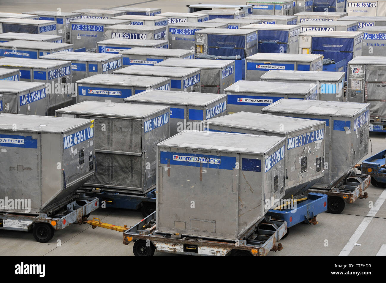 Flugzeug-Container internationale Flughafen Incheon Seoul Südkorea ...