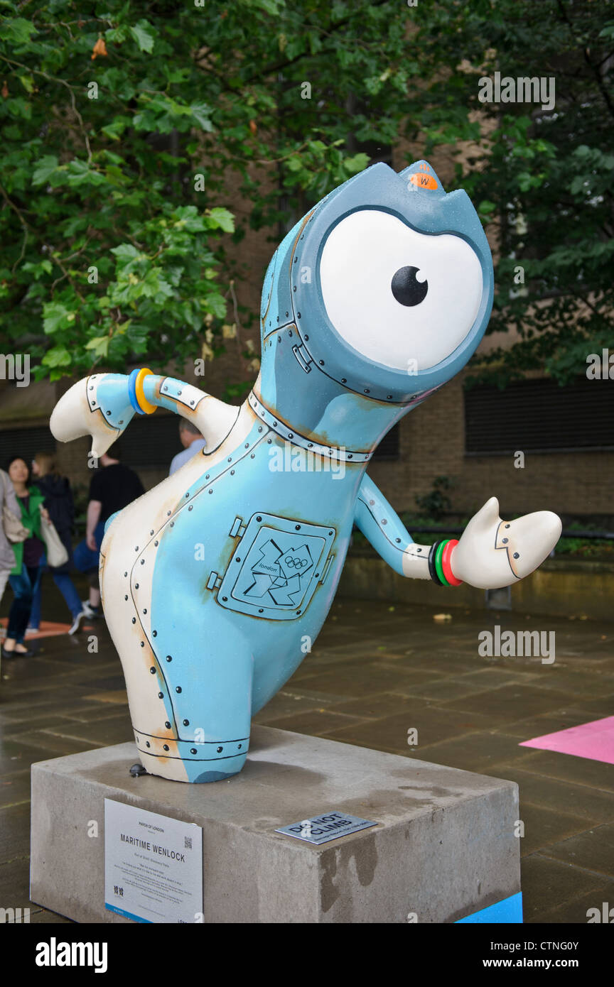 Olympia-Maskottchen 'Wenlock', London, England, UK, GB Stockfotografie ...