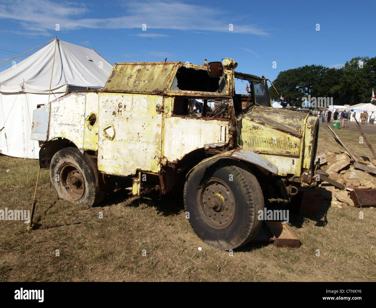 Morris Quad Gun tractor Stockfotografie - Alamy