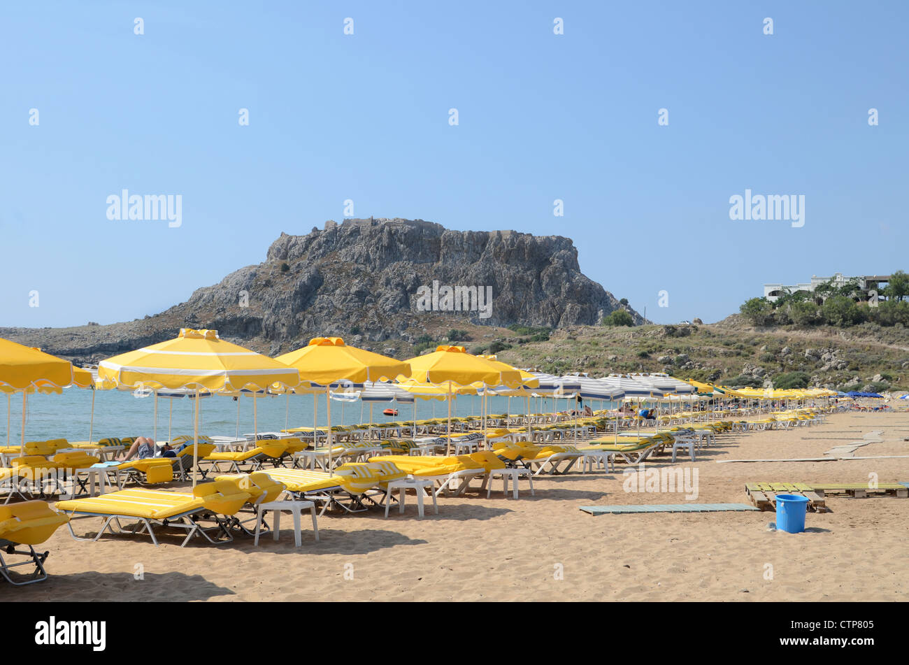 Agathi Beach auch bekannt als Goldstrand auf der griechischen Insel ...