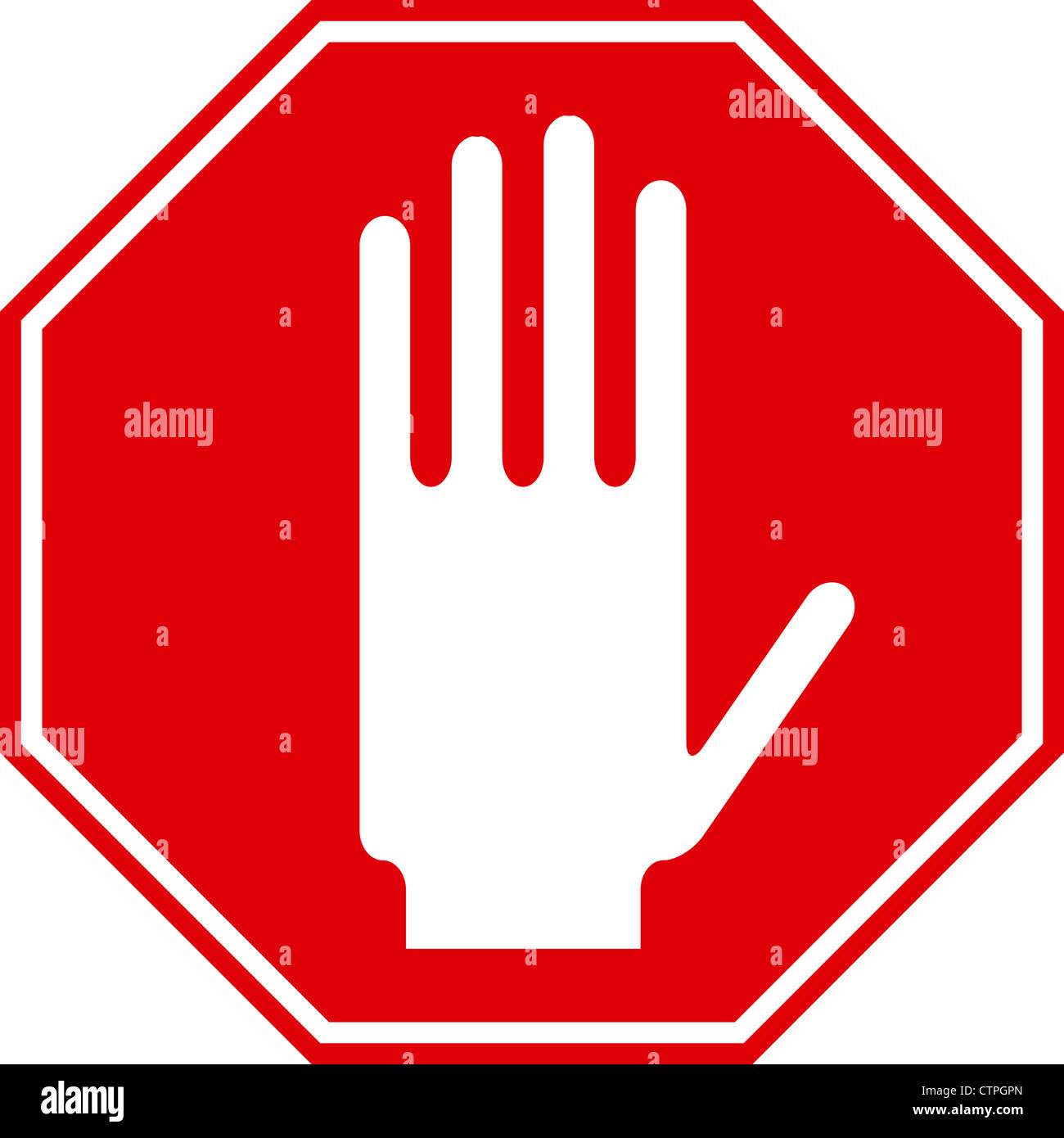 Pictogram hand stop signal image -Fotos und -Bildmaterial in hoher ...