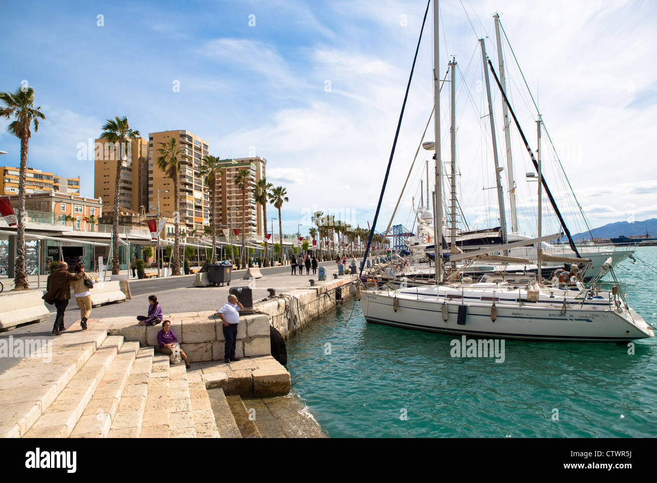 Malaga Marina Stockfotos und -bilder Kaufen - Alamy