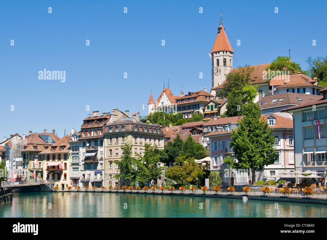 Schweiz, Kanton Bern, Thun, Altstadt, Landschaft Stockfotografie - Alamy