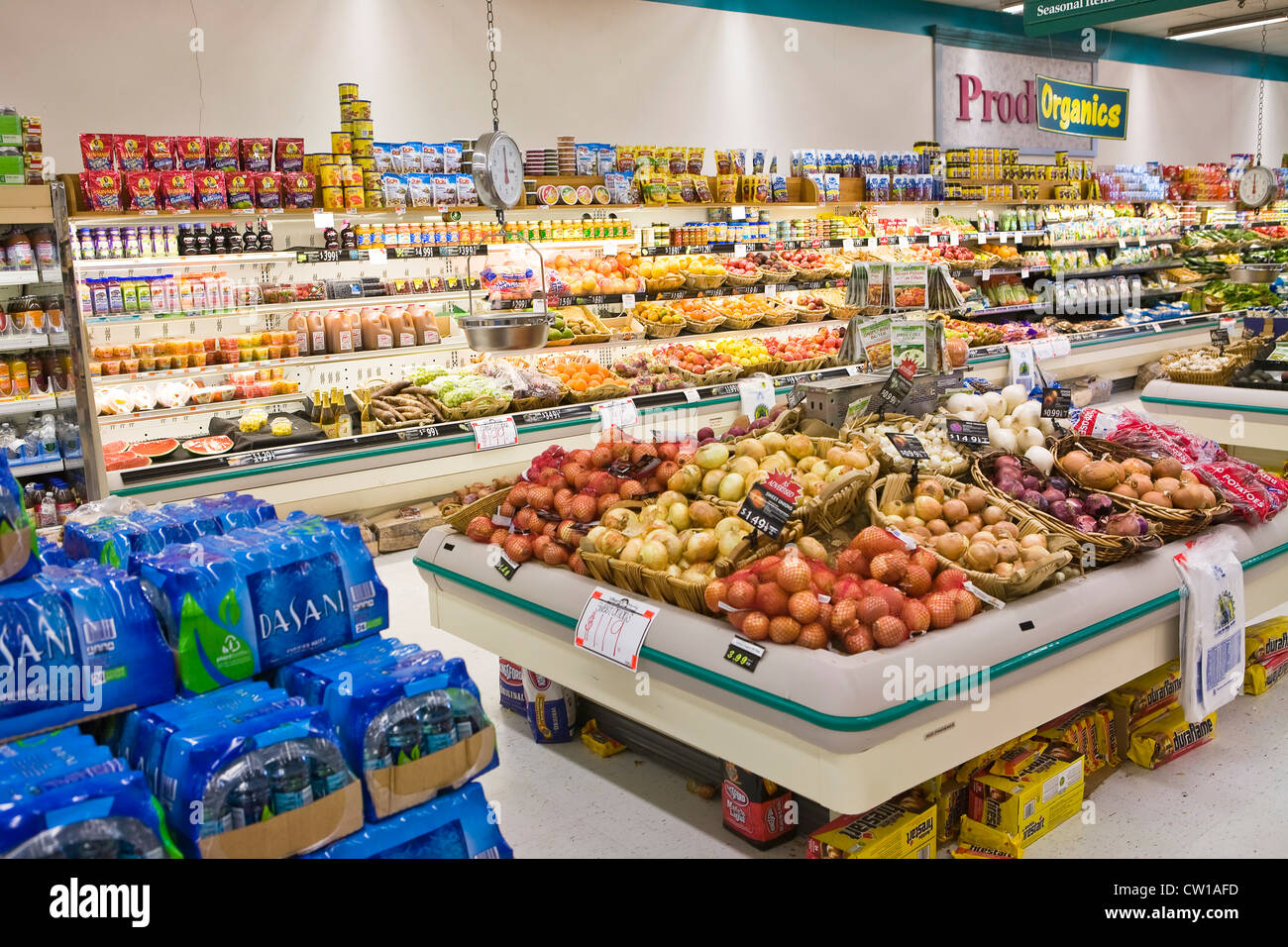 Abschnitt der Supermarkt zu produzieren Stockfotografie - Alamy