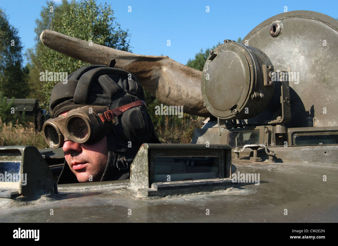 Panzer fahren in Ruhlsdorf in Berlin Stockfotografie - Alamy