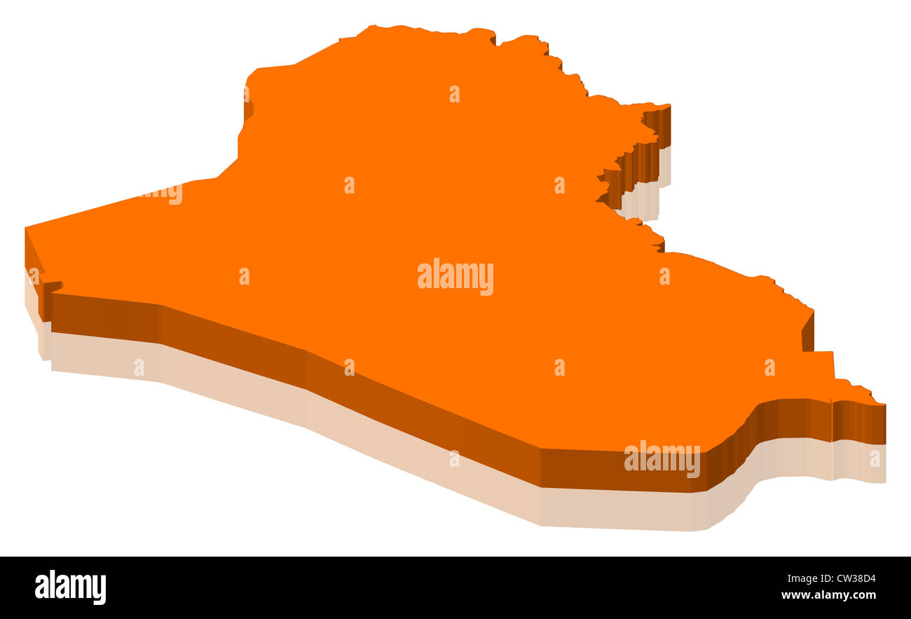 Politische Karte des Irak mit den verschiedenen Provinzen ...
