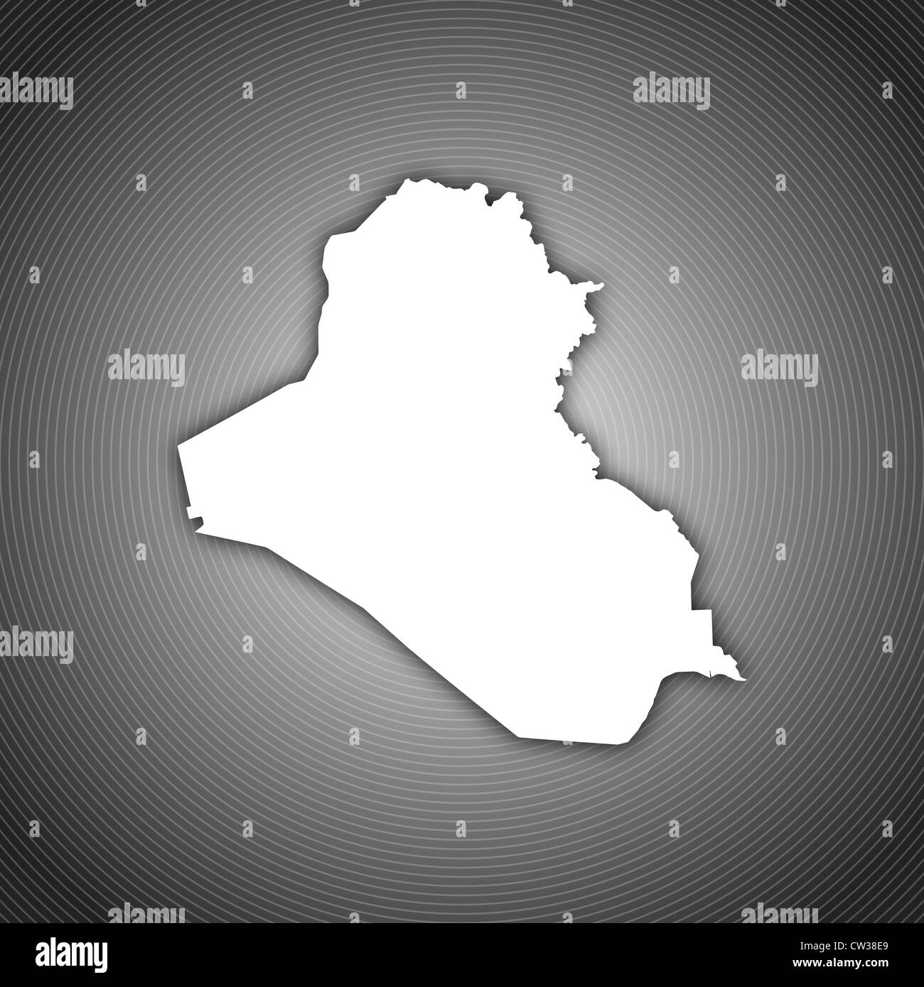 Politische Karte des Irak mit den verschiedenen Provinzen ...