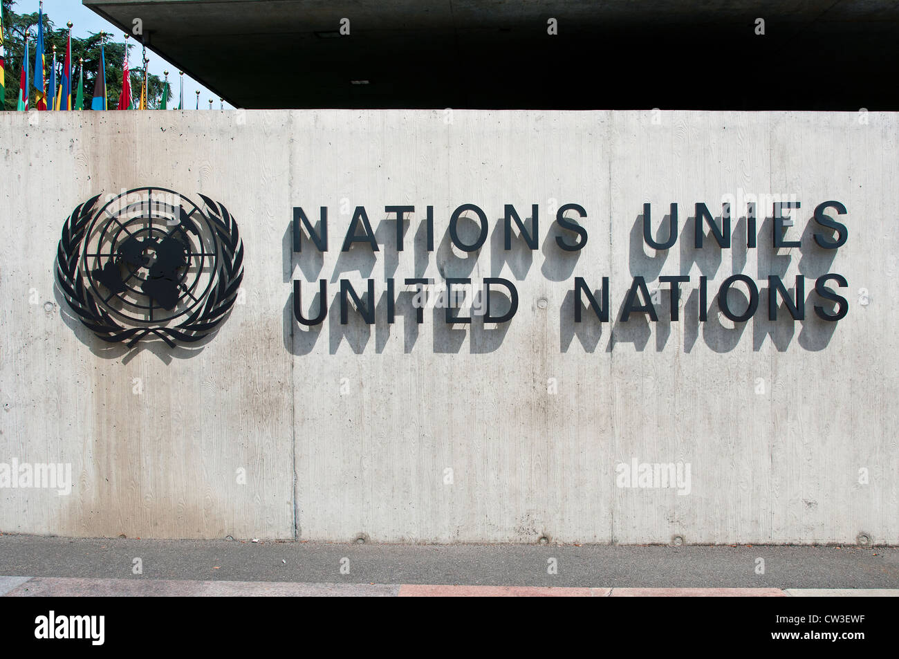 United Nations Logo Stockfotos und -bilder Kaufen - Alamy