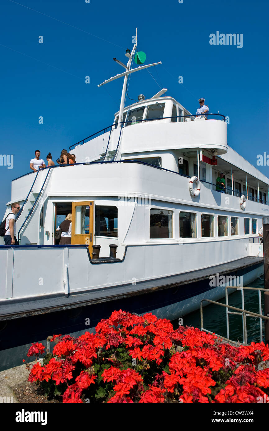 Schweiz, Kanton St.Gallen, Constance See, Rorschach, Schlauchboot ...